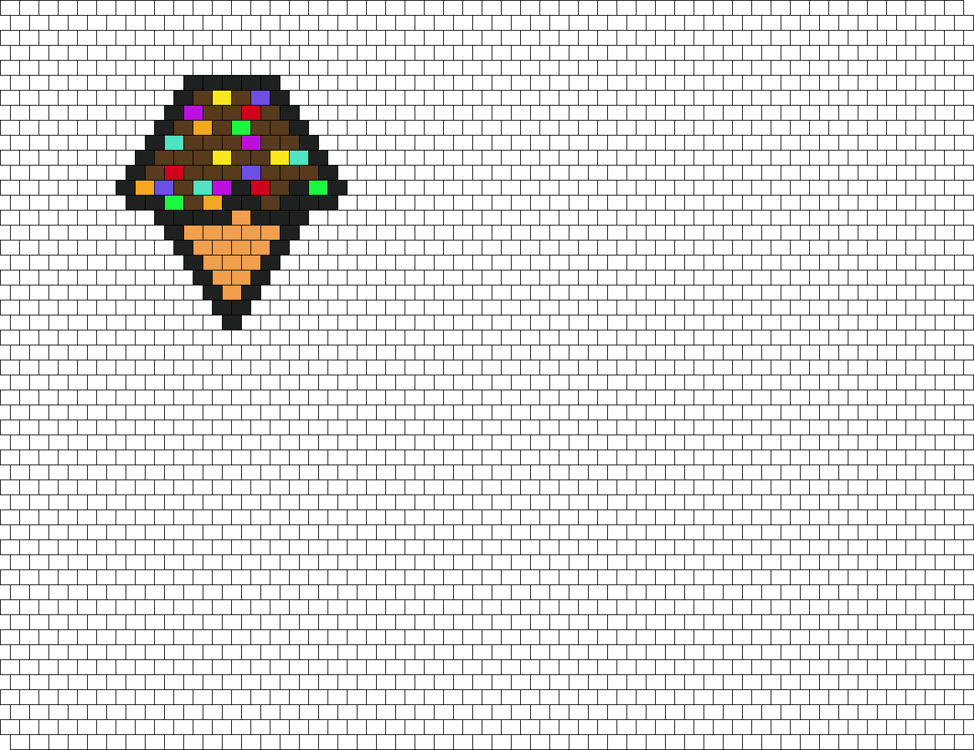 Ice Cream Bead Pattern | Peyote Bead Patterns | Food Bead Patterns