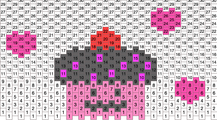 Cupcake Pony Bead Patterns | Food Kandi Patterns for Kandi Cuffs