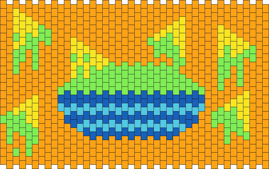 Tortilla Chips And Guac Pony Bead Patterns | Food Kandi Patterns for ...