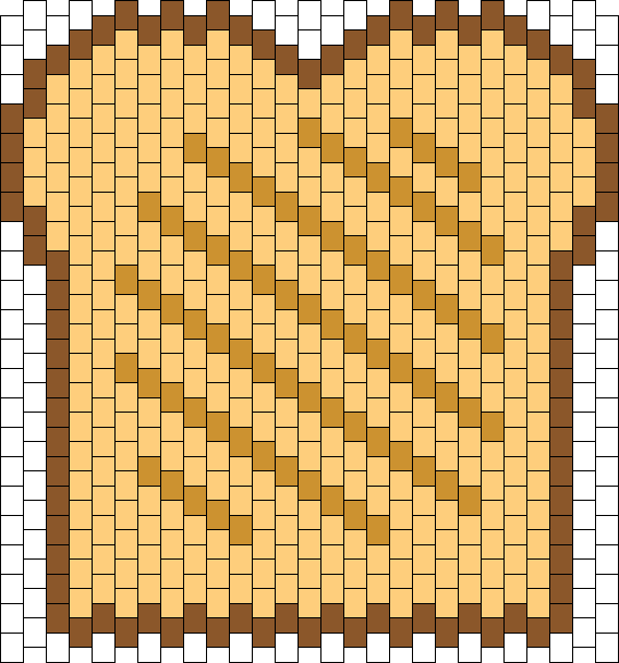 Minecraft Bread Pixel Art