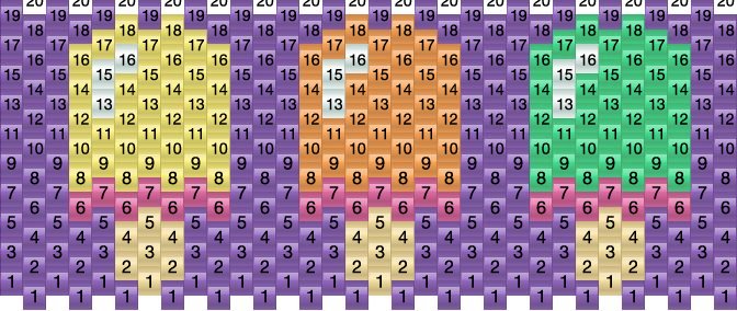 Popsicles Pony Bead Patterns | Food Kandi Patterns for Kandi Cuffs