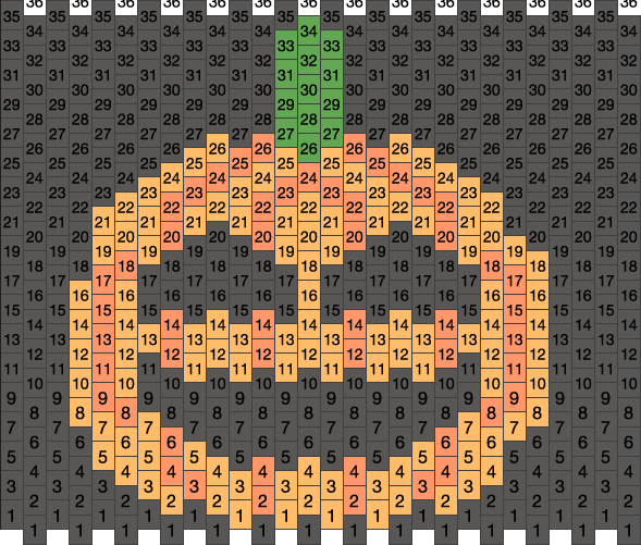 Halloween Pumpkin Panel Pony Bead Patterns | Holidays Kandi Patterns ...