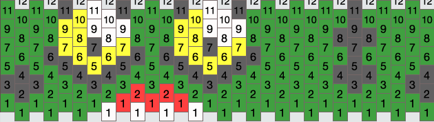 Lady Zombie Pony Bead Patterns | Holidays Kandi Patterns for Kandi Cuffs