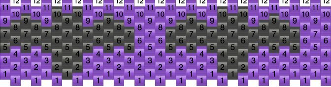 Bats Small Pony Bead Patterns | Holidays Kandi Patterns for Kandi Cuffs