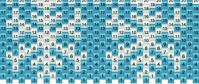 Winter Snowflakes Pony Bead Patterns | Holidays Kandi Patterns for ...