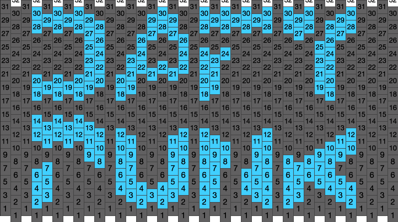 Daft Punk Tron Letters Pony Bead Patterns | Misc Kandi Patterns for ...