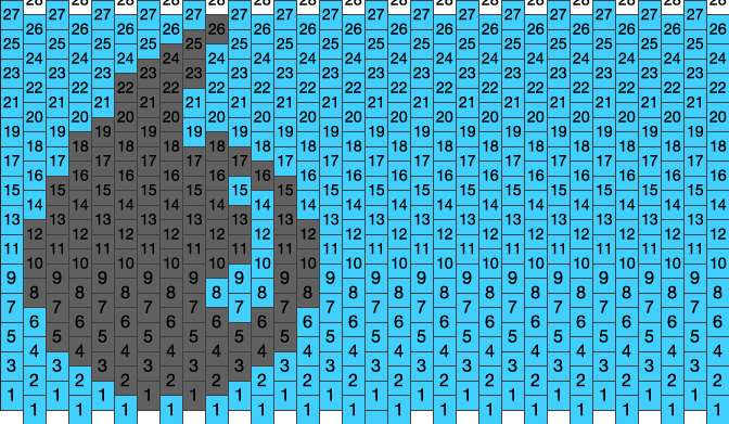 MTG Blue Mana Symbol Pony Bead Patterns | Misc Kandi Patterns for Kandi ...