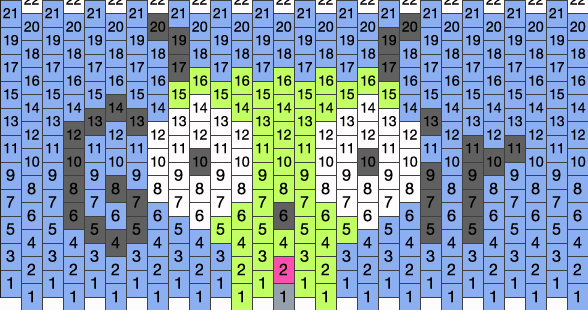 Blue Gir Pony Bead Patterns | Misc Kandi Patterns for Kandi Cuffs