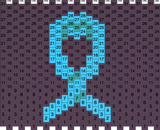 PKD Awareness Ribbon Pony Bead Patterns | Misc Kandi Patterns for Kandi ...