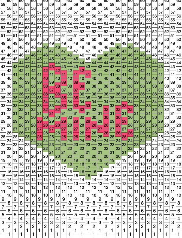 Green "Be Mine" Conversation Heart Panel Pony Bead Patterns | Misc ...