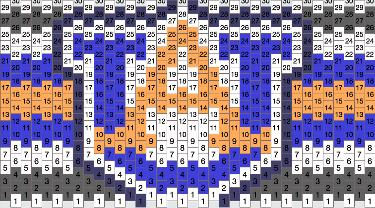Auburn University Cuff Pony Bead Patterns | Misc Kandi Patterns for ...