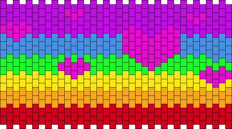 36 X 15 Back Panel For Purse Pony Bead Patterns | Misc Kandi Patterns ...