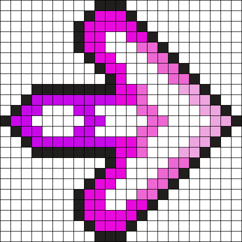 DDR Right Perler Bead Pattern | Bead Sprites | Misc Fuse Bead Patterns