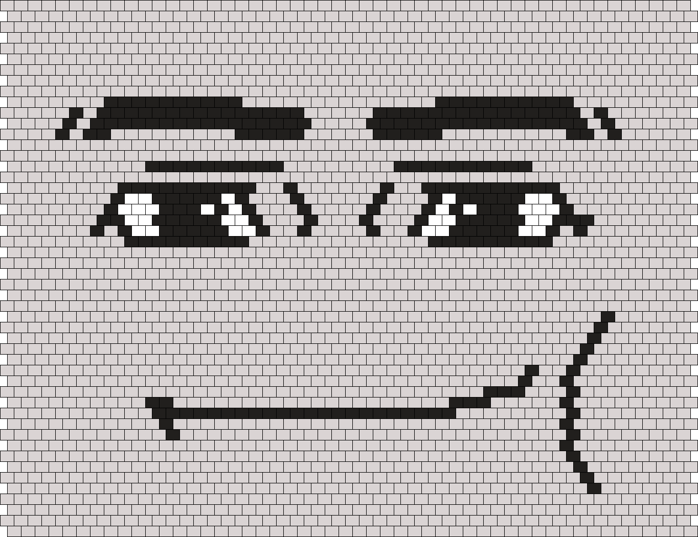 Roblox Man Face Bead Pattern | Peyote Bead Patterns | Misc Bead Patterns