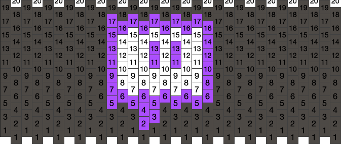 Twitch Logo Pony Bead Patterns | Misc Kandi Patterns for Kandi Cuffs