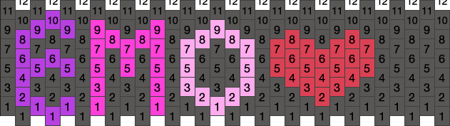 Emo Cuff Pony Bead Patterns | Misc Kandi Patterns for Kandi Cuffs