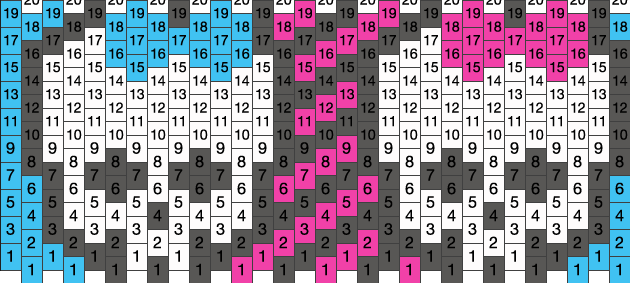 Monster High Cuff Pony Bead Patterns | Misc Kandi Patterns for Kandi Cuffs