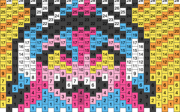 Psycho Filth Cuff Pony Bead Patterns | Misc Kandi Patterns for Kandi Cuffs