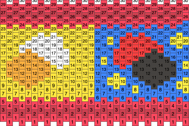 Sun And Moon Pony Bead Patterns | Misc Kandi Patterns for Kandi Cuffs