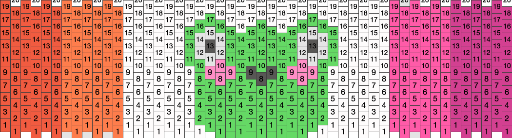 Lesbian Frog Pony Bead Patterns | Misc Kandi Patterns for Kandi Cuffs