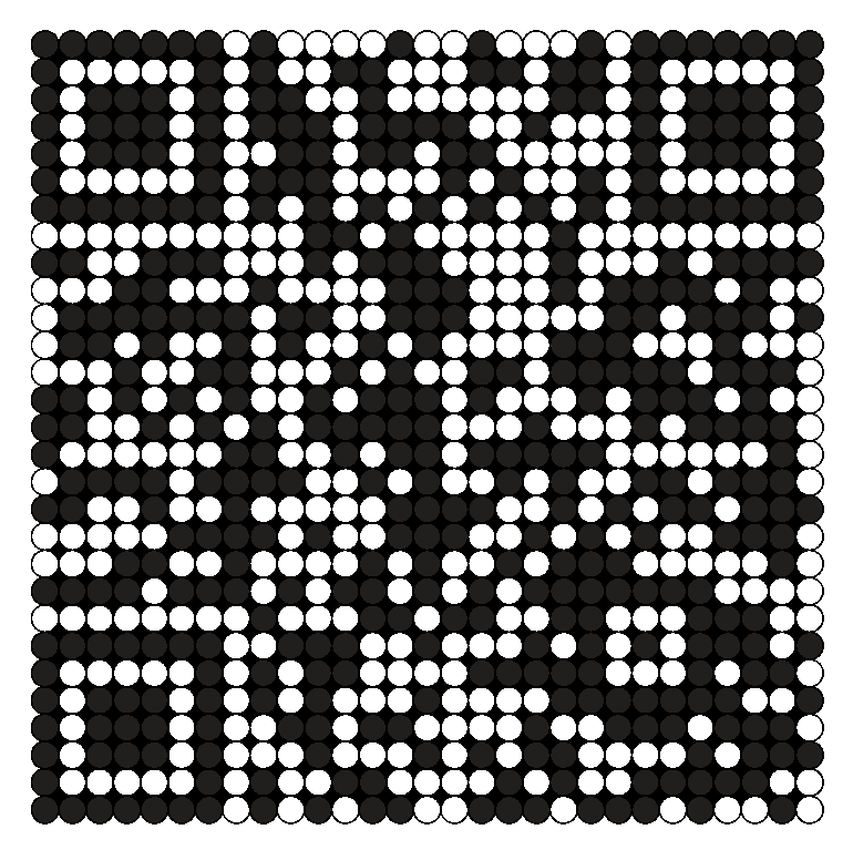 Ring Ding Dong QR Code Perler Bead Pattern | Bead Sprites | Misc Fuse ...
