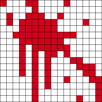 Blood Splatter Perler Bead Pattern | Bead Sprites | Misc Fuse Bead Patterns