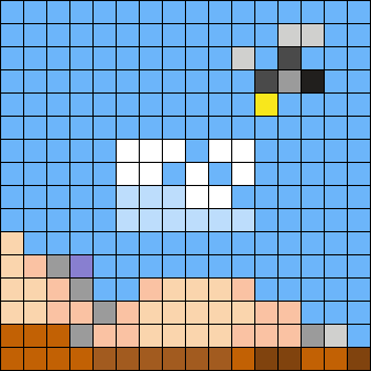 Lovejoy Pebble Brain Perler Bead Pattern | Bead Sprites | Misc Fuse ...