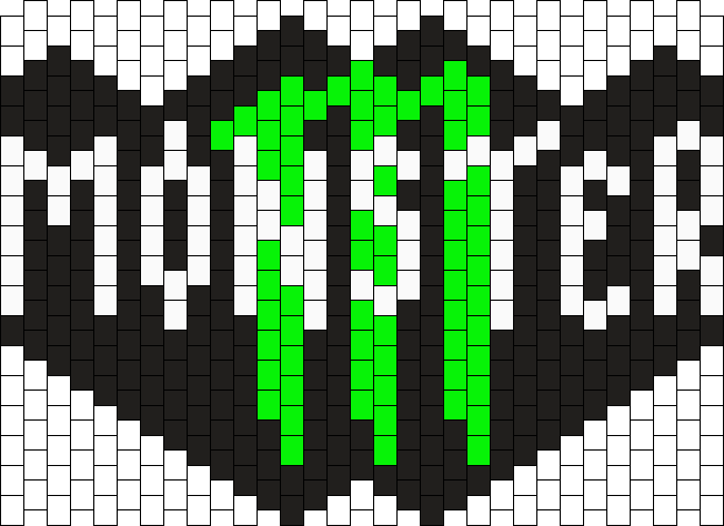 Monster Energy ? Original Green Mask Pony Bead Patterns | Misc Kandi ...