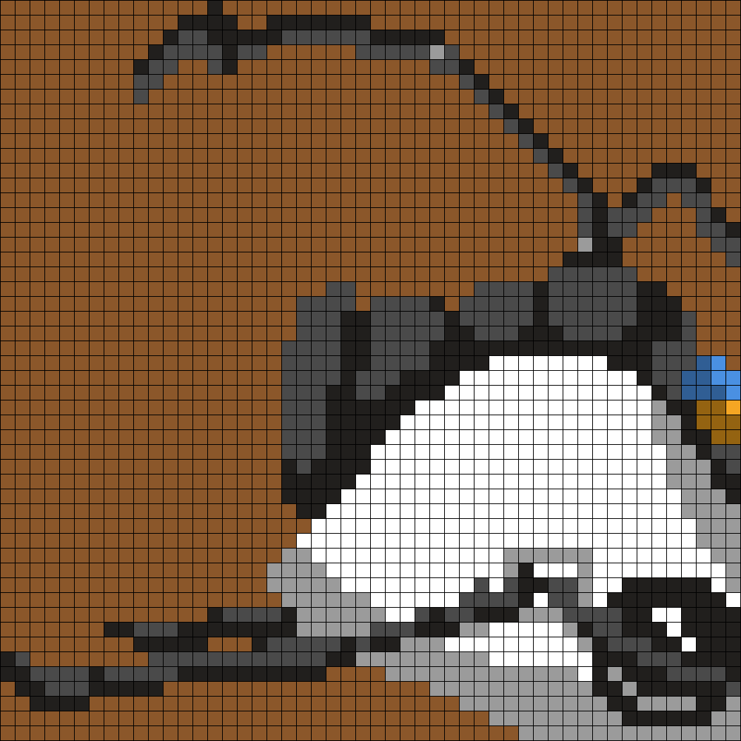 Portal Gun (pt 1) Perler Bead Pattern | Bead Sprites | Misc Fuse Bead ...