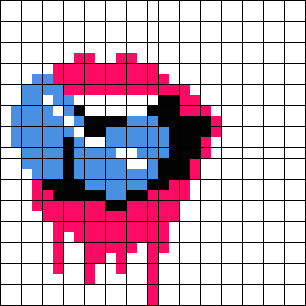 Falling In Reverse Mouth Logo Perler Bead Pattern | Bead Sprites | Misc ...