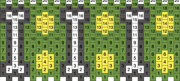 Bone And Gold Pony Bead Patterns | Misc Kandi Patterns for Kandi Cuffs