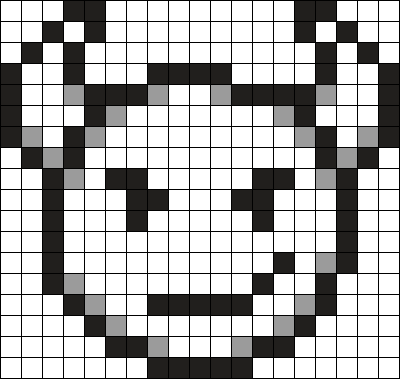 Evil Emote- Super Scribblenauts Perler Bead Pattern | Bead Sprites ...