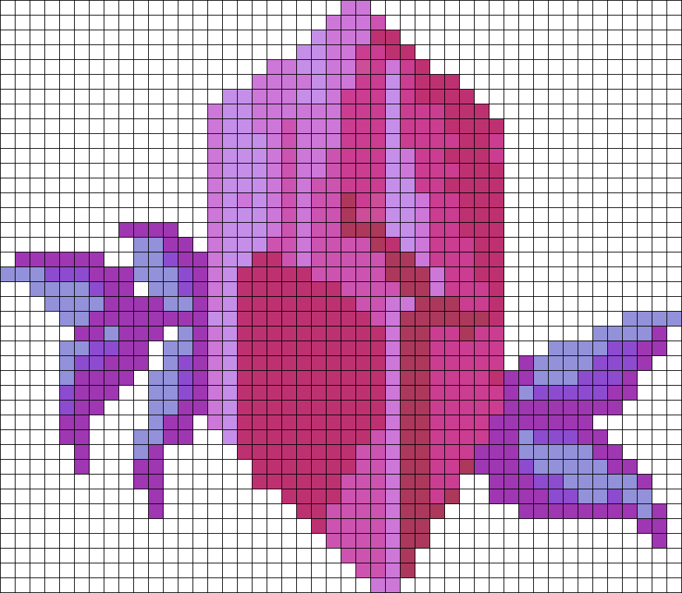 Crystal Perler Bead Pattern | Bead Sprites | Misc Fuse Bead Patterns