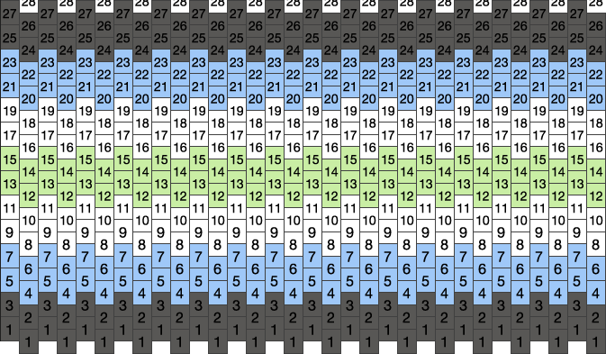 Agender Boy Flag Cuff Pony Bead Patterns | Misc Kandi Patterns for ...