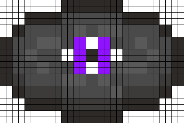 Minecraft Disc [purple #2] Perler Bead Pattern | Bead Sprites | Misc ...