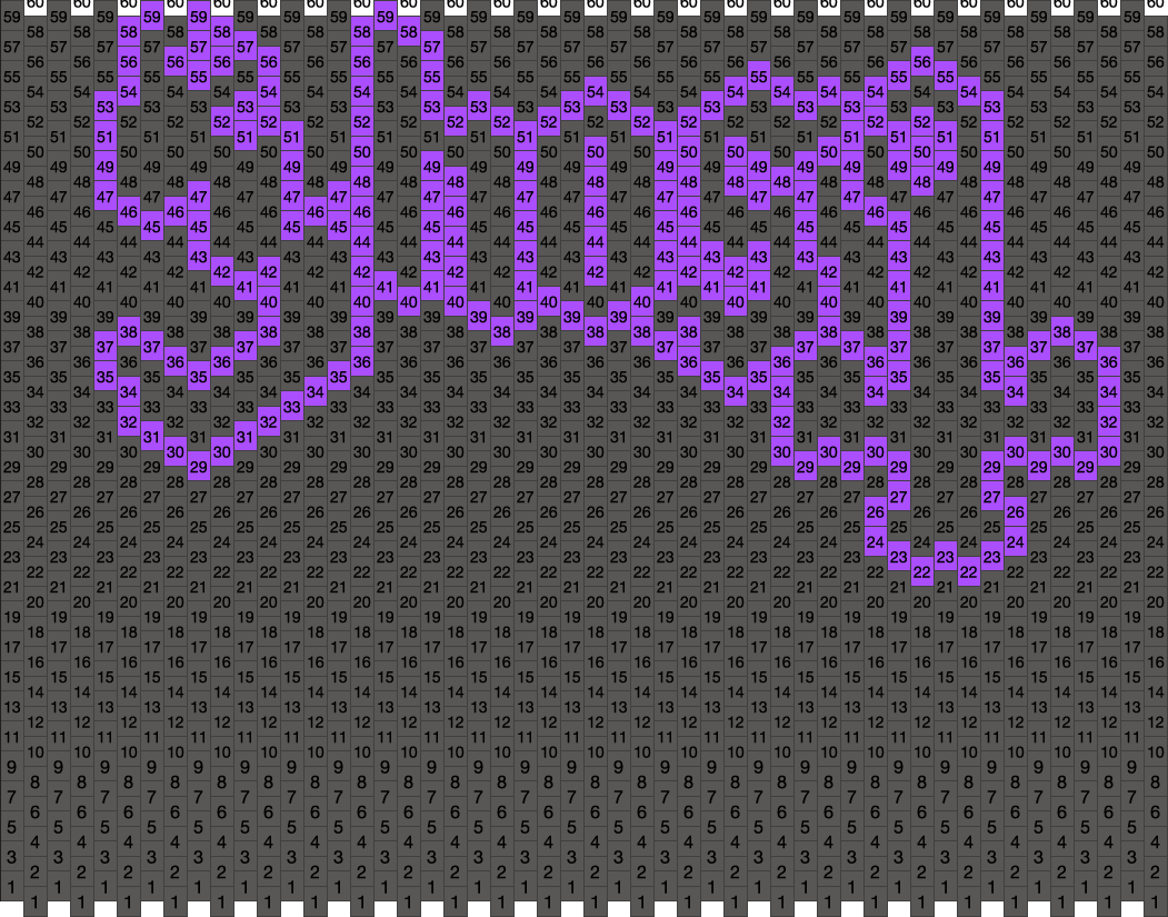 GHOST Band Logo Pony Bead Patterns | Misc Kandi Patterns for Kandi Cuffs