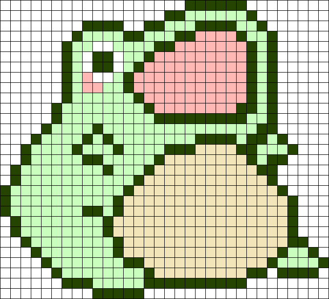 Froggie Do Scream Perler Bead Pattern | Bead Sprites | Misc Fuse Bead ...