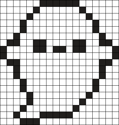 Lil Ghost Guy Perler Bead Pattern | Bead Sprites | Misc Fuse Bead Patterns