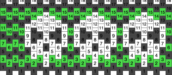 Black/green Skull Cuff Pony Bead Patterns | Misc Kandi Patterns for ...