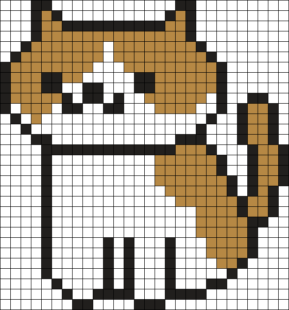 Neko Atsume Cocoa Perler Bead Pattern | Bead Sprites | Misc Fuse Bead ...