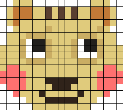 Cally The Squirrel Perler Bead Pattern | Bead Sprites | Misc Fuse Bead ...