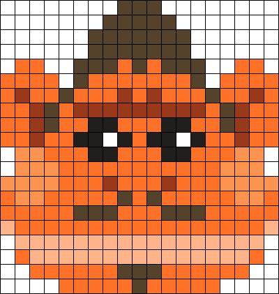 Cesar The Gorilla Perler Bead Pattern | Bead Sprites | Misc Fuse Bead ...