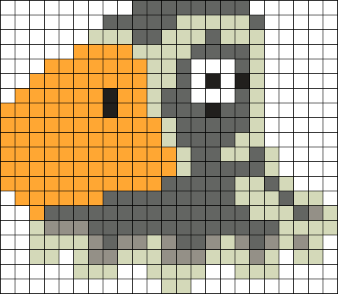 Avery The Eagle Perler Bead Pattern | Bead Sprites | Misc Fuse Bead ...