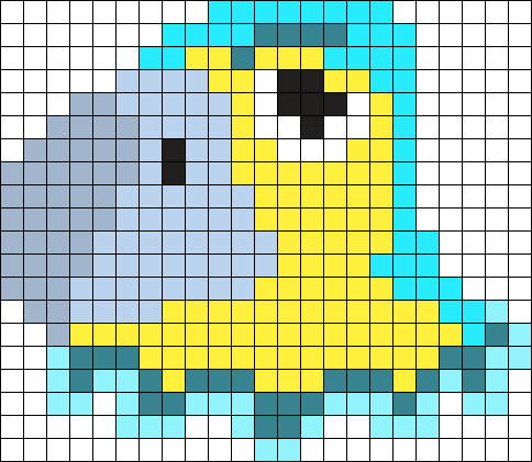 Keaton The Eagle Perler Bead Pattern | Bead Sprites | Misc Fuse Bead ...