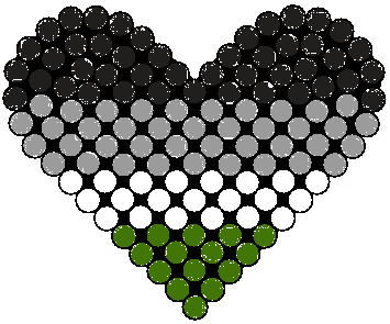Small Heart Perler Bead Pattern | Bead Sprites | Misc Fuse Bead Patterns