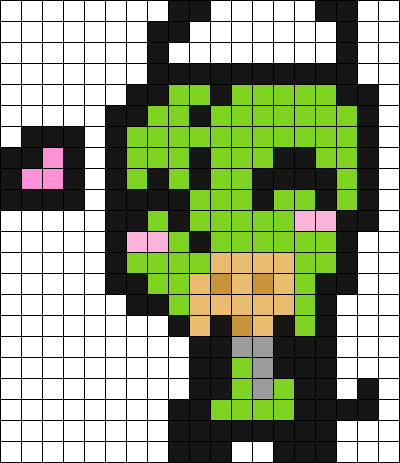 Gir (i Tried Lol) Perler Bead Pattern | Bead Sprites | Misc Fuse Bead ...