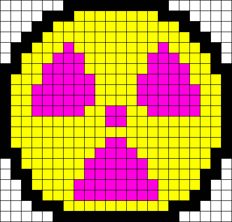 Radiation Symbol 2 Perler Bead Pattern | Bead Sprites | Misc Fuse Bead ...