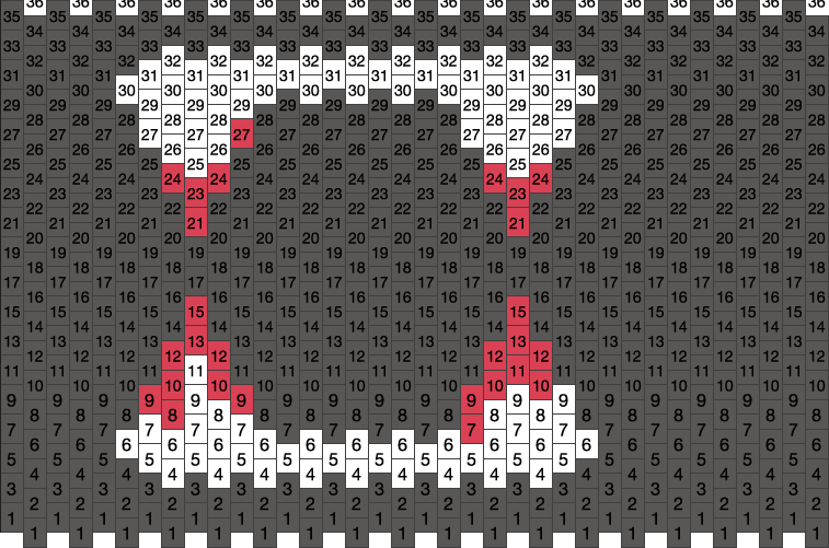 Teeth Pony Bead Patterns | Misc Kandi Patterns for Kandi Cuffs