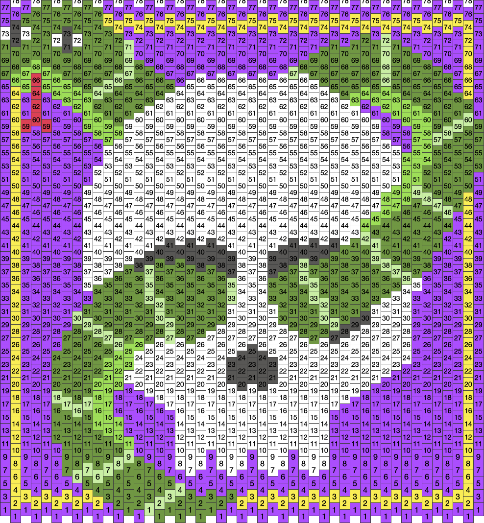 Snake Skull Pony Bead Patterns | Misc Kandi Patterns for Kandi Cuffs