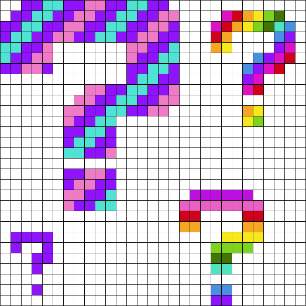 Tipper Question Mark EDM Perler Bead Pattern | Bead Sprites | Misc Fuse ...